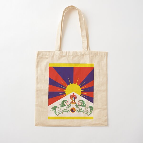 "Tibet Flag Tibetan Free Tibet Himalaya Buddhism" Tote Bag by ...