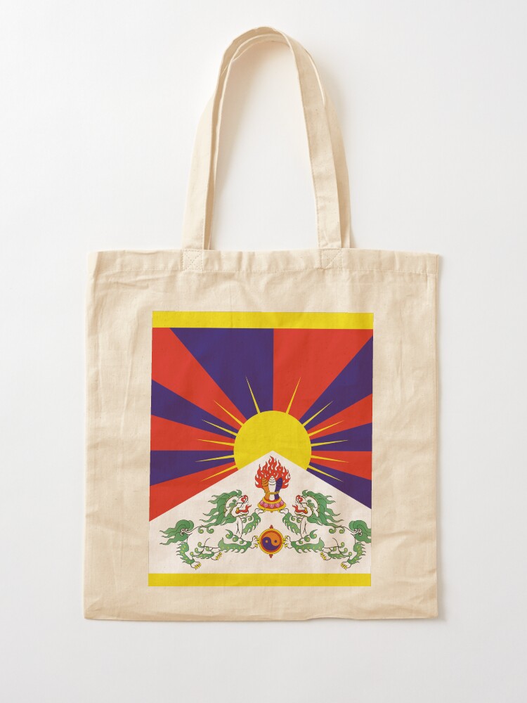 "Tibet Flag Tibetan Free Tibet Himalaya Buddhism" Tote Bag by ...