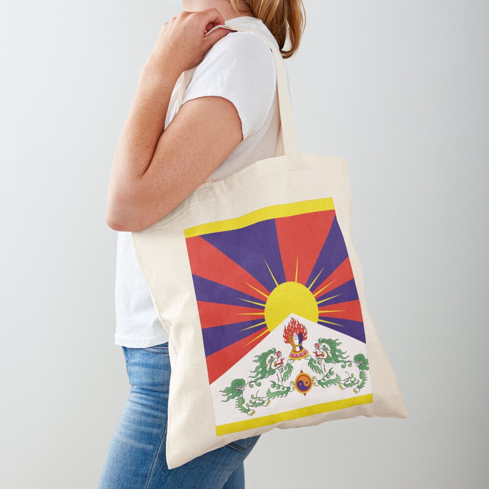 "Tibet Flag Tibetan Free Tibet Himalaya Buddhism" Tote Bag by ...