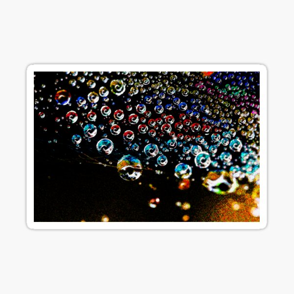 "Digital Droplets" Sticker for Sale by cuprum | Redbubble