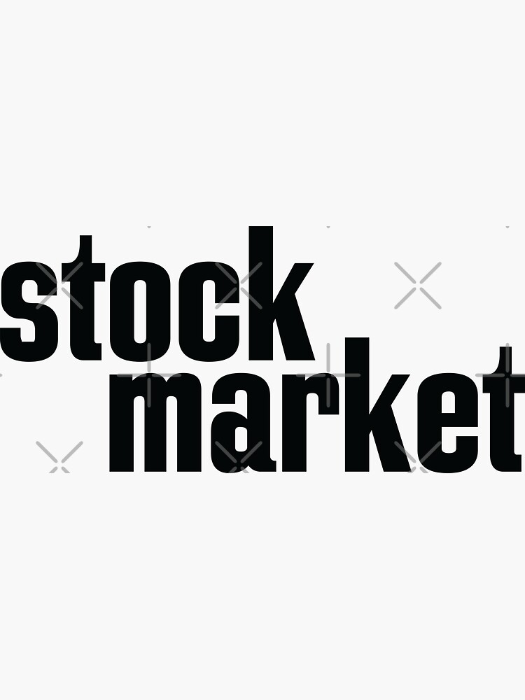 "Stock Market Stock Trading Wall Street Bull Bear Market" Sticker by ...