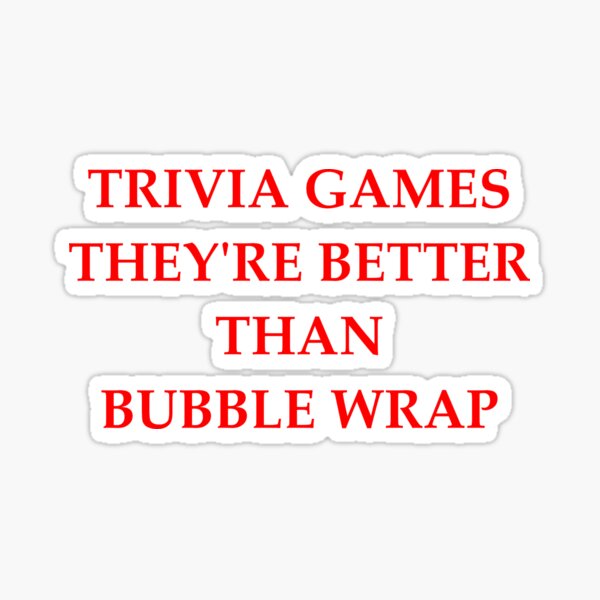Trivial Pursuit Stickers | Redbubble
