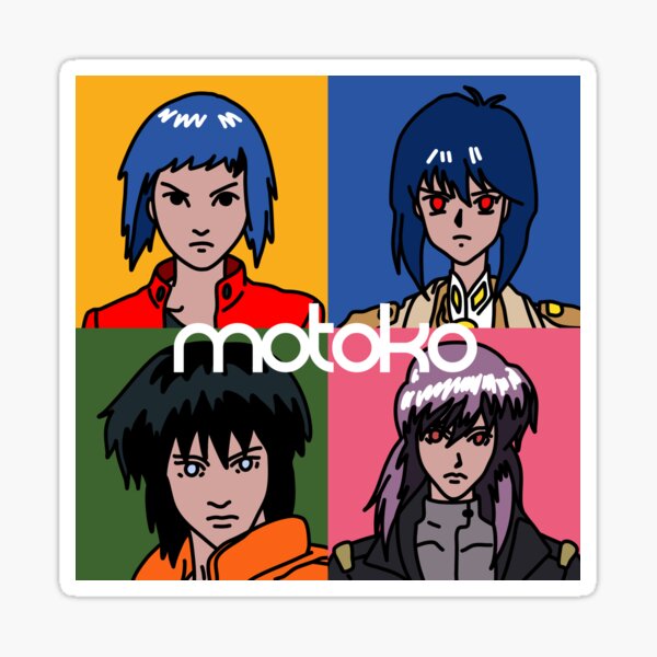"Ghost in the Shell [Motoko version]" Sticker by Cleobule | Redbubble