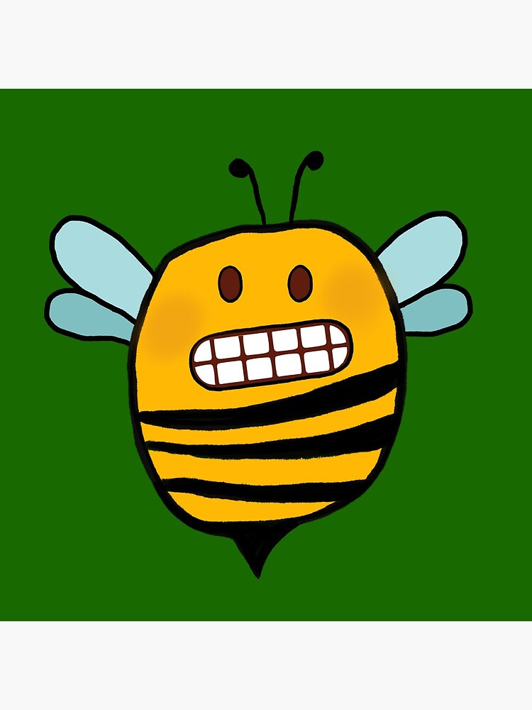 "BEEmoji Grinning Face Emoji Bee Character | Emobees" Poster for Sale ...