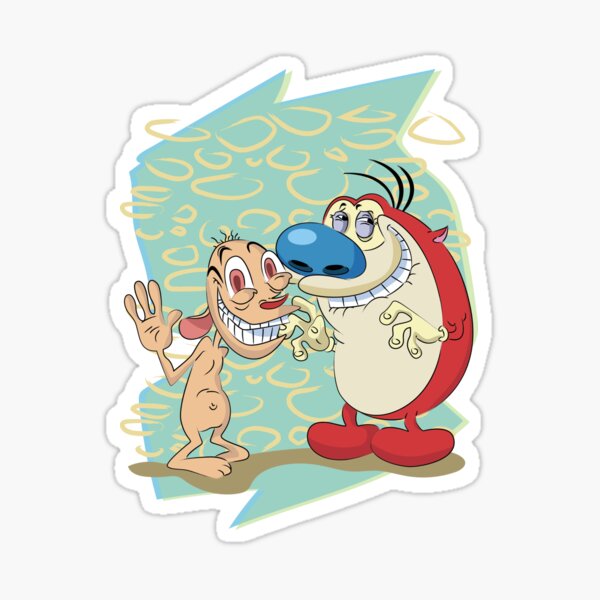 "Ren & Stimpy" Sticker by Scum-N-Villany | Redbubble