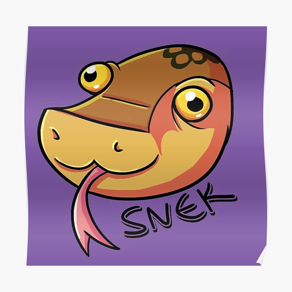"Snake Derp" Poster by Mekki | Redbubble