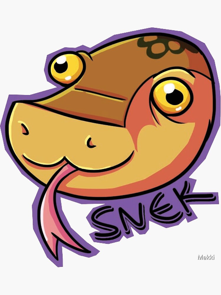 "Snake Derp" Sticker for Sale by Mekki | Redbubble