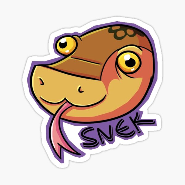 "Snake Derp" Sticker for Sale by Mekki | Redbubble
