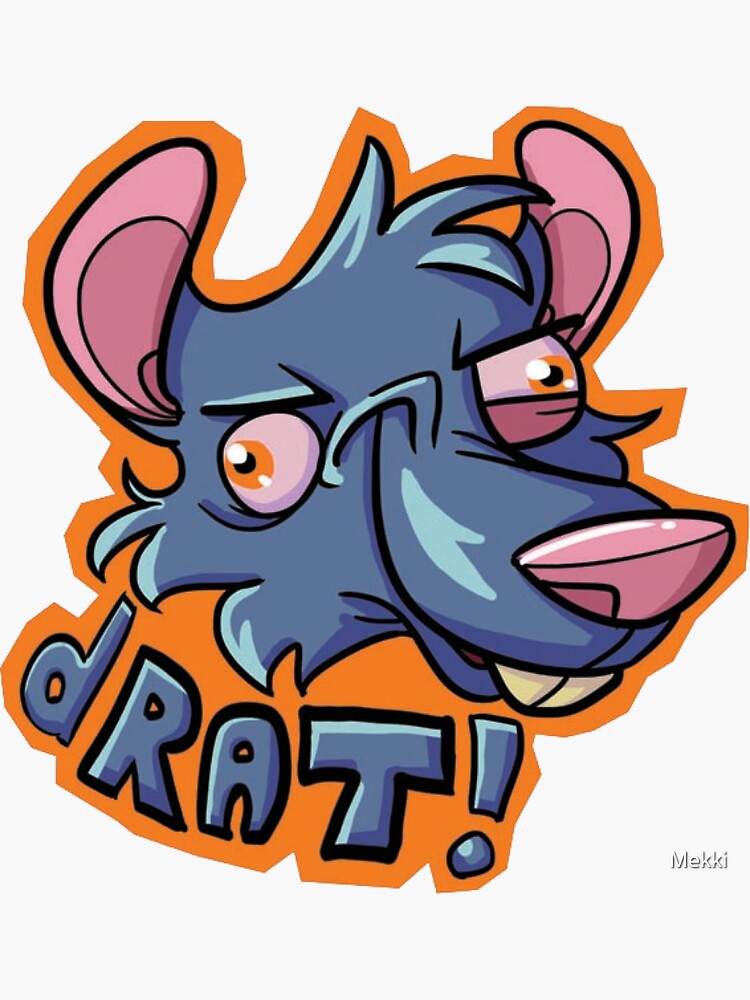 "Rat Derp" Sticker for Sale by Mekki | Redbubble