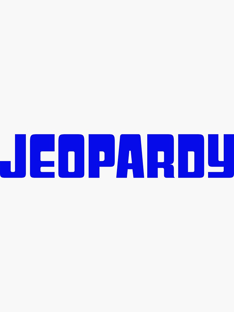 "Jeopardy!" Sticker by katzj2 | Redbubble