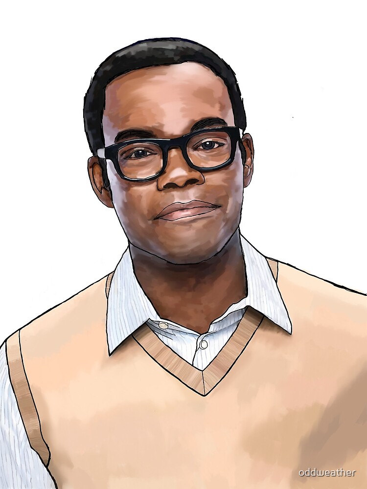 Póster «El buen lugar - Chidi Anagonye Portrait» de oddweather | Redbubble