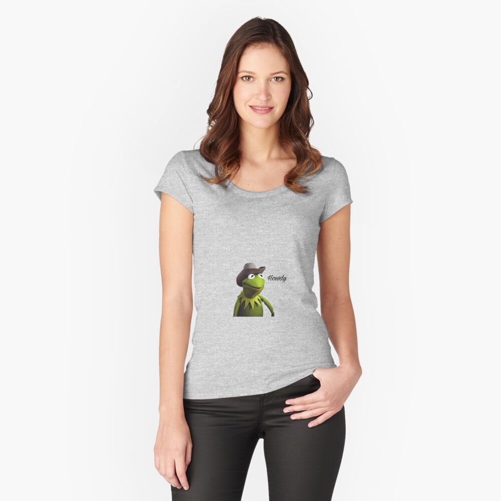 "Kermit the Frog Cowboy Howdy Meme Reaction Sticker" Sticker for Sale ...