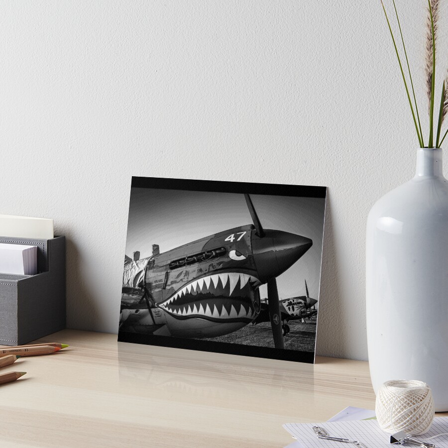 "Black and White Spitfire Teeth" Art Board Print by PODLizardWizard ...