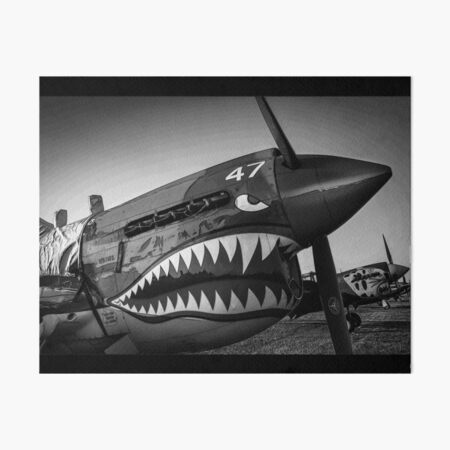 "Black and White Spitfire Teeth" Art Board Print by PODLizardWizard ...