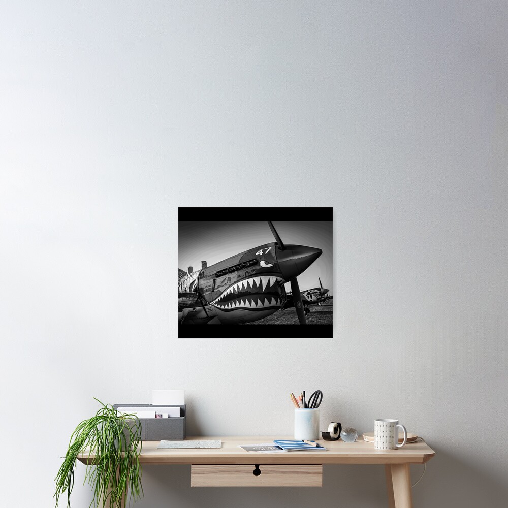 "Black and White Spitfire Teeth" Poster for Sale by PODLizardWizard ...