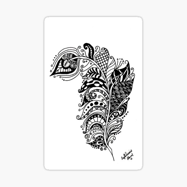 "Tangled Tickle" Sticker for Sale by CraftiClaire | Redbubble