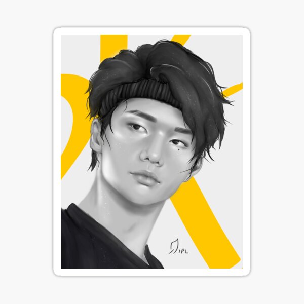 "Stray Kids Hyunjin " Sticker by ipaintleaves | Redbubble