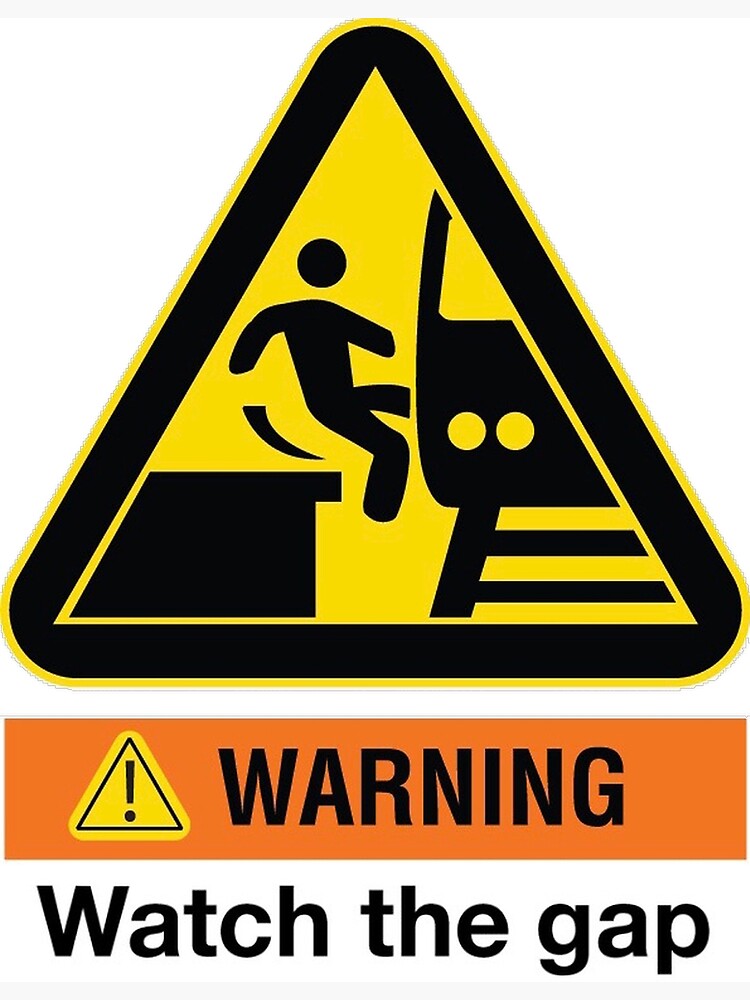 "watch the gap" Poster for Sale by JackieGrog | Redbubble