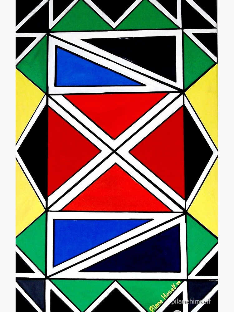 "Ndebele Colours" Framed Art Print for Sale by pilanehimself | Redbubble