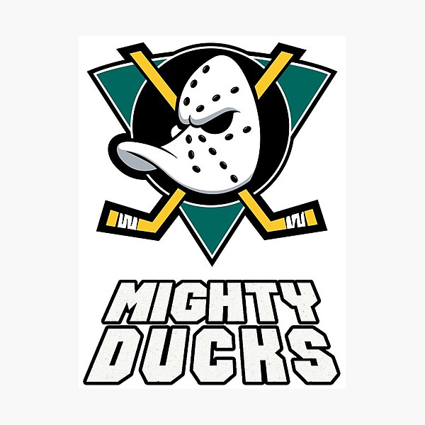 "Mighty Ducks Team Sport Logo" Photographic Print for Sale by akemakdnl ...