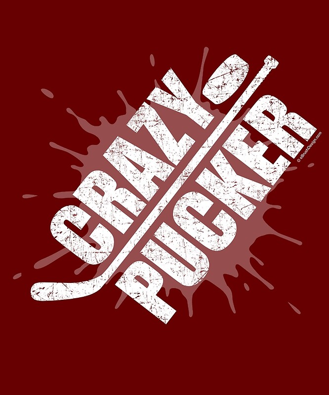 "Crazy Pucker (Hockey)" by eBrushDesign | Redbubble
