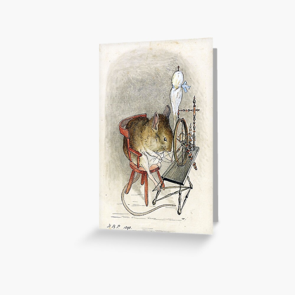 "Mouse Spinning - Beatrix Potter" Greeting Card by forgottenbeauty ...