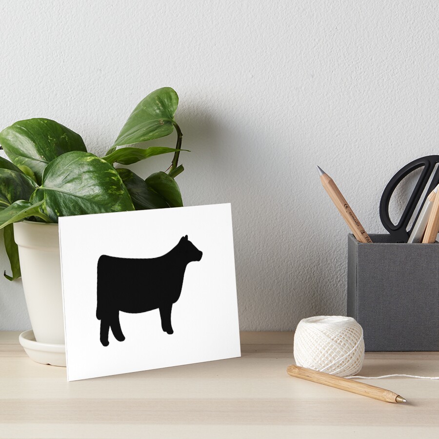 "Show Heifer" Art Board Print for Sale by lilidietrich | Redbubble