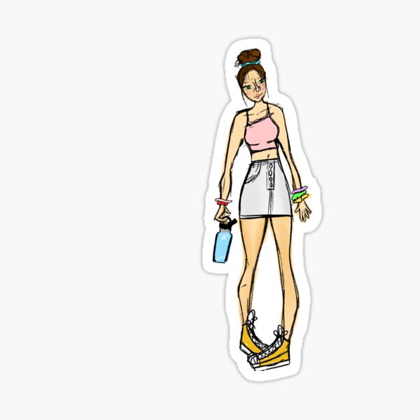 "Vsco girl meme" Sticker for Sale by emmaxcasey | Redbubble