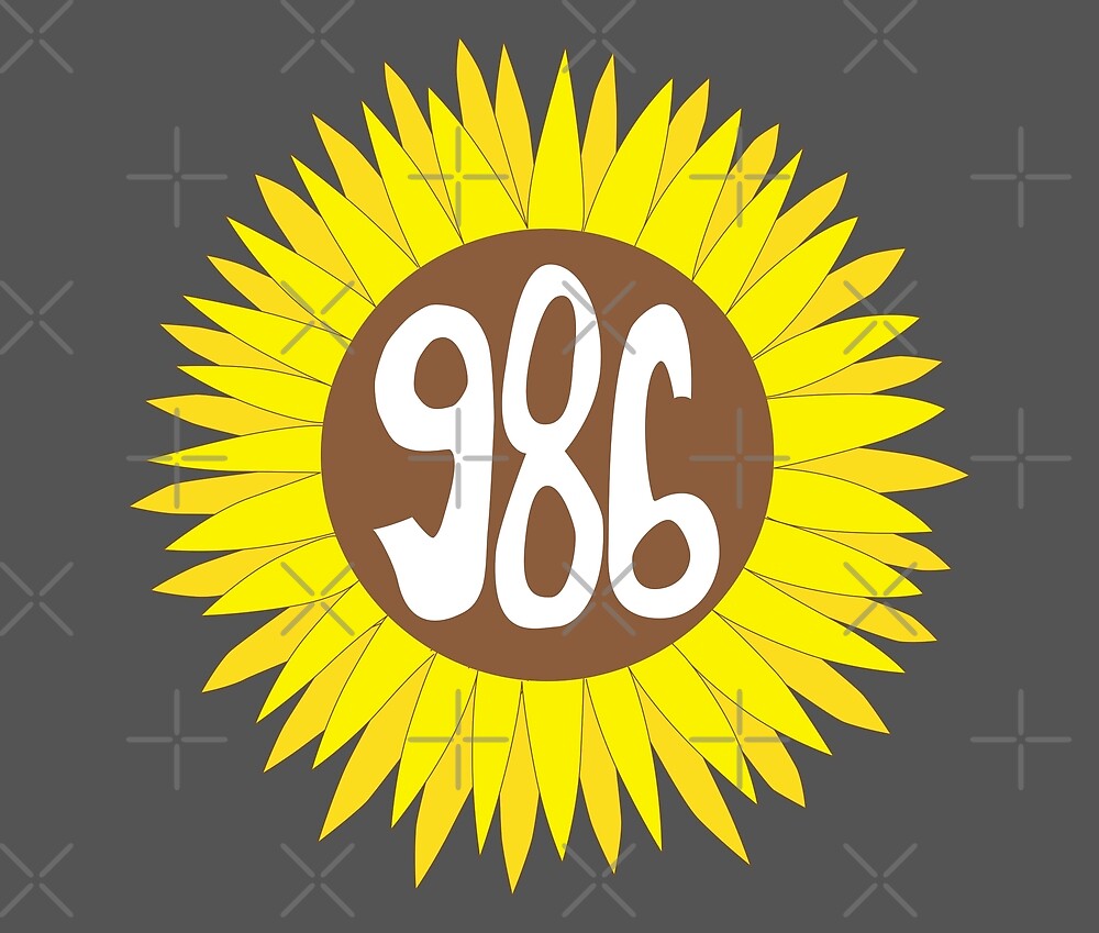 "Hand Drawn Idaho Sunflower 986 Area Code" by itsrturn | Redbubble