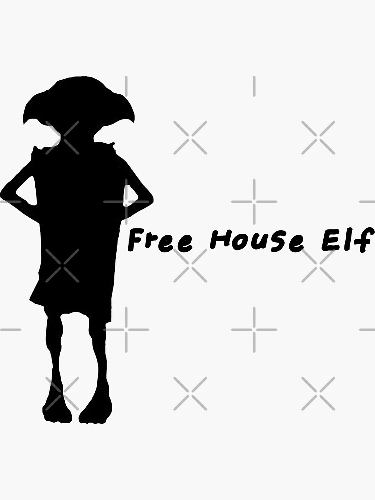 "Free House Elf" Sticker for Sale by Mikaabear | Redbubble