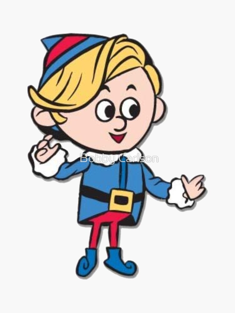 "Hermey the Elf Rudolph Red-Nosed Reindeer" Sticker for Sale by ...