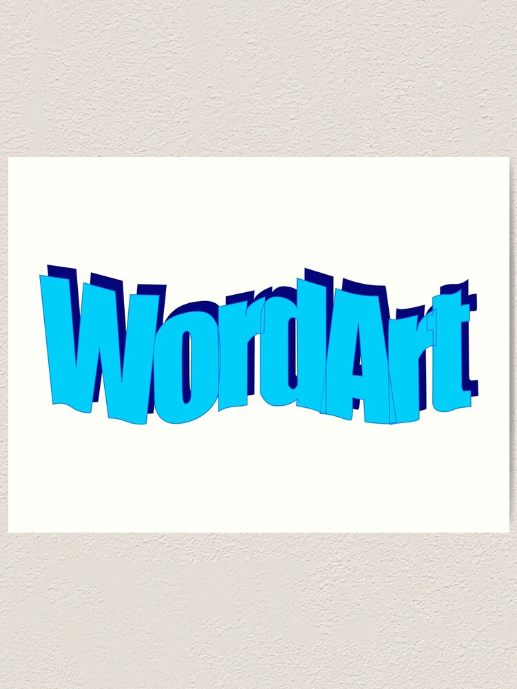 "Retro WordArt Logo" Art Print for Sale by dwallace33 | Redbubble