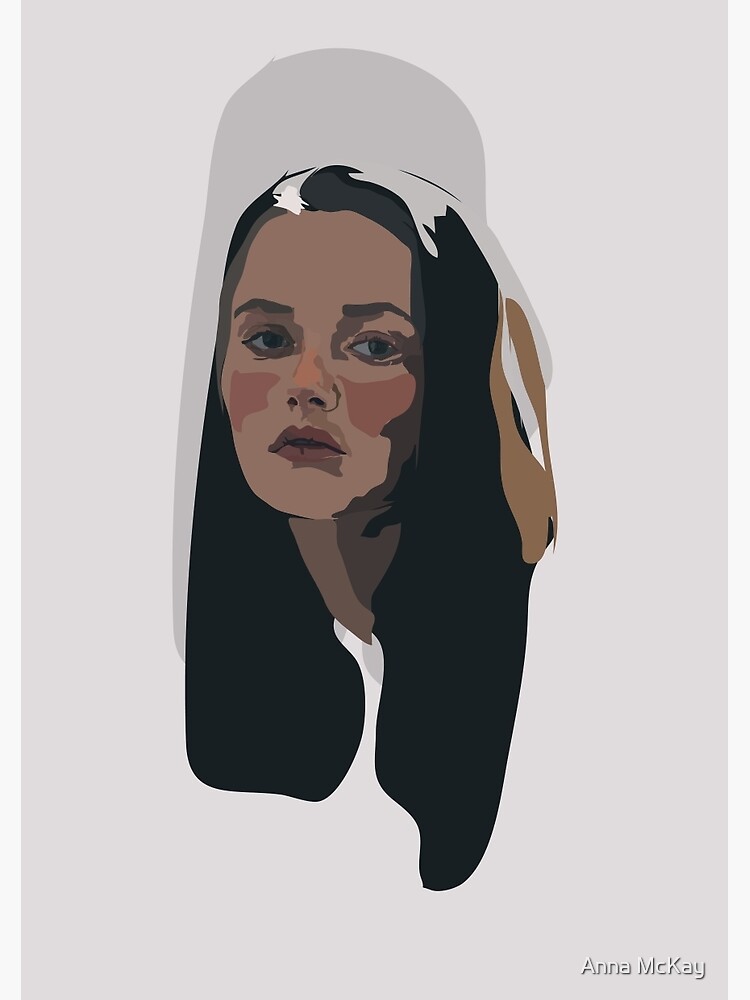 "Whimsical Girl on Lilac" Poster for Sale by annamckay | Redbubble