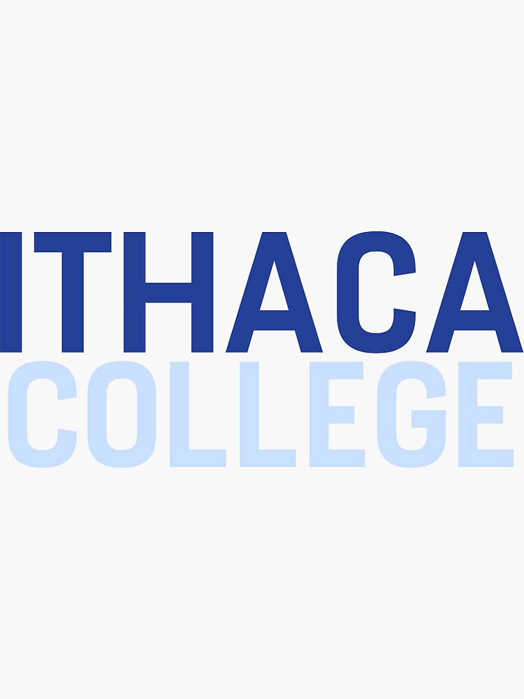 "Ithaca College" Sticker for Sale by megtippett1 | Redbubble