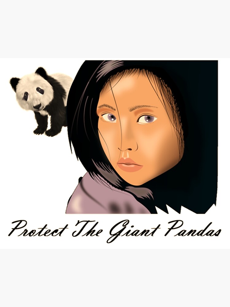 "Protect The Giant Pandas" Poster for Sale by MosesT-Shirts | Redbubble