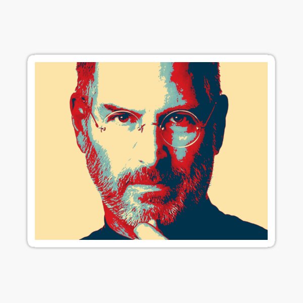 "Popart Steve Jobs" Sticker for Sale by PM-Artistic | Redbubble