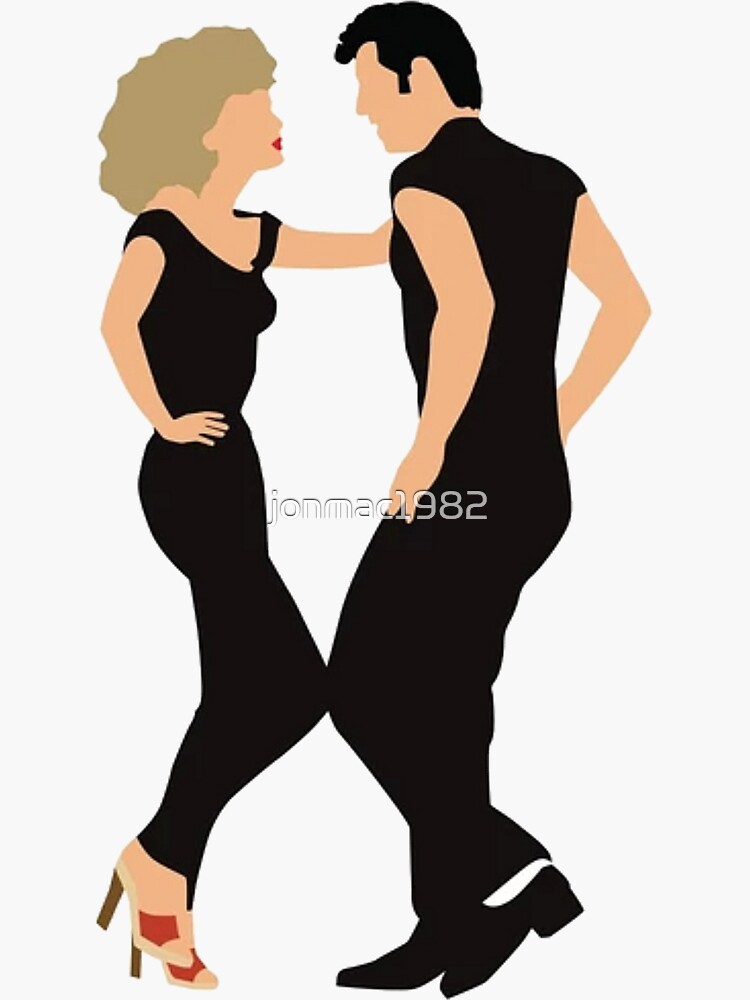 "Grease" Sticker for Sale by jonmac1982 | Redbubble