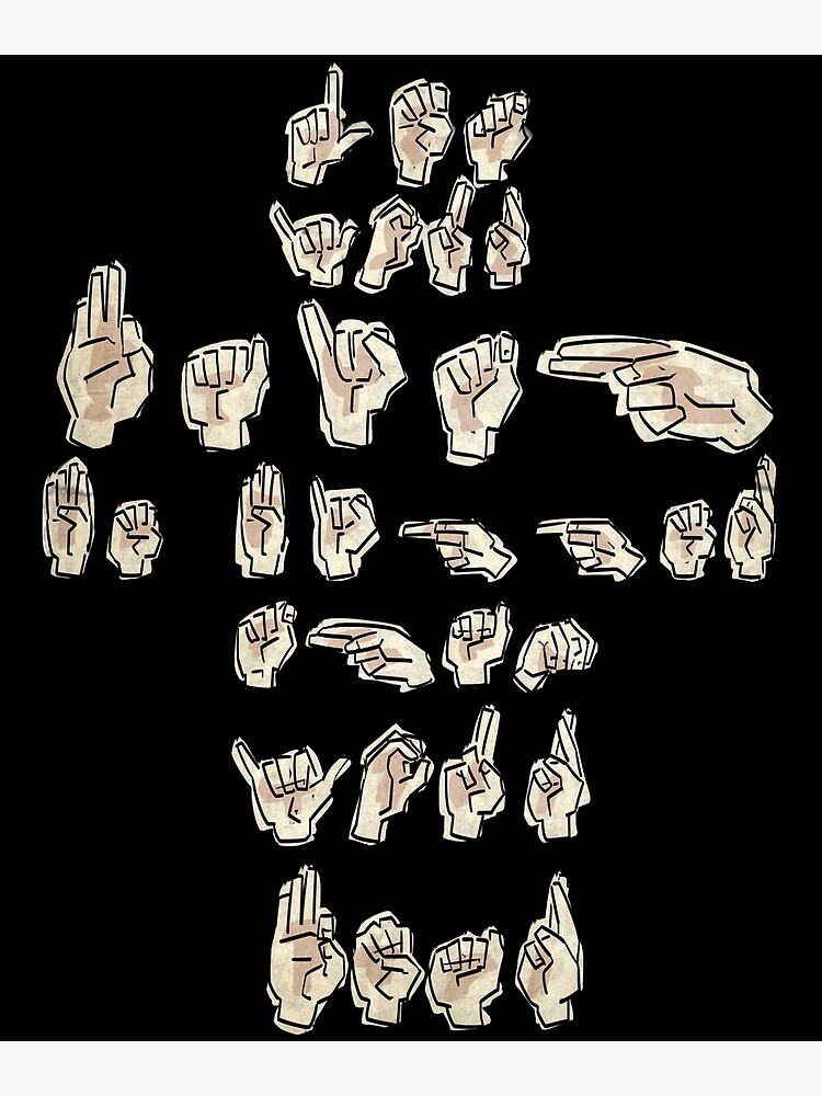 "ASL Quote Let your faith be bigger than your fear" Poster for Sale by ...