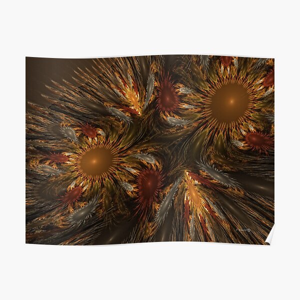 "Sunflower Impression" Poster for Sale by ShariNees | Redbubble