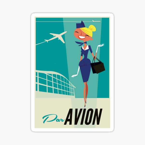 Par Avion Stickers | Redbubble
