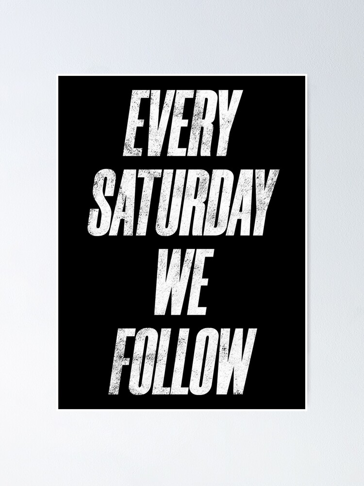 "Glasgow Rangers Every Saturday We Follow White Variant" Poster for ...