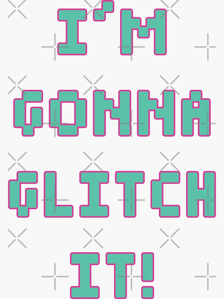 "Glitch " Sticker by tpanthro1 | Redbubble