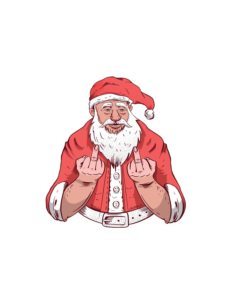 "santa middle finger " Kids T-Shirt by pirminio | Redbubble