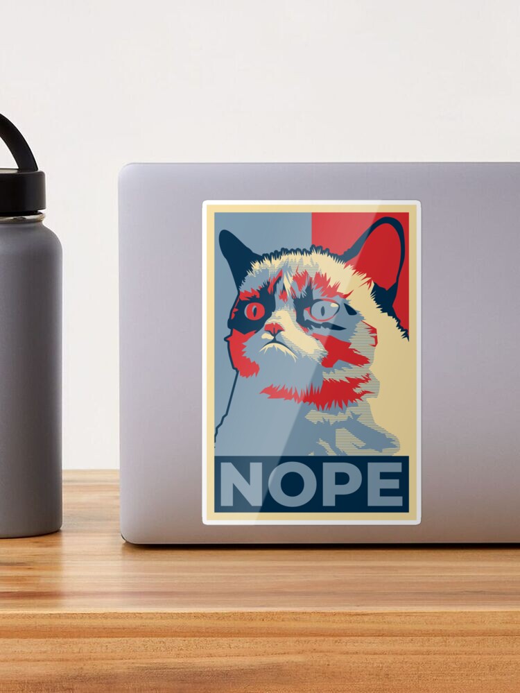 Grumpy Cat Obama Nope