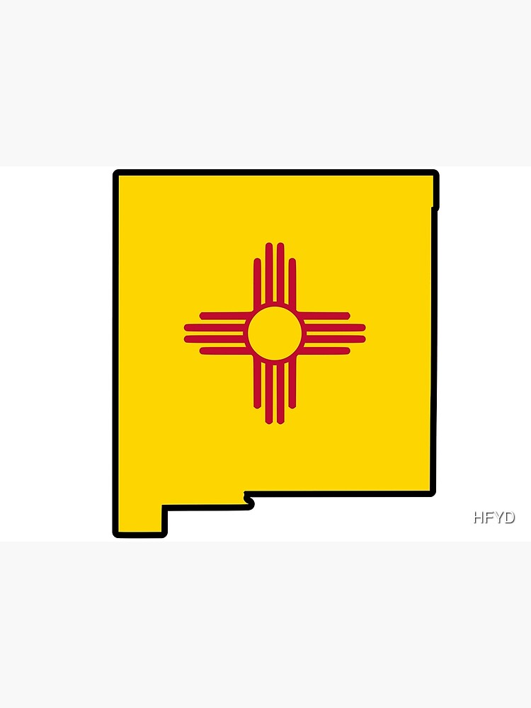 "State Flag Map of NEW MEXICO" Poster by HFYD | Redbubble