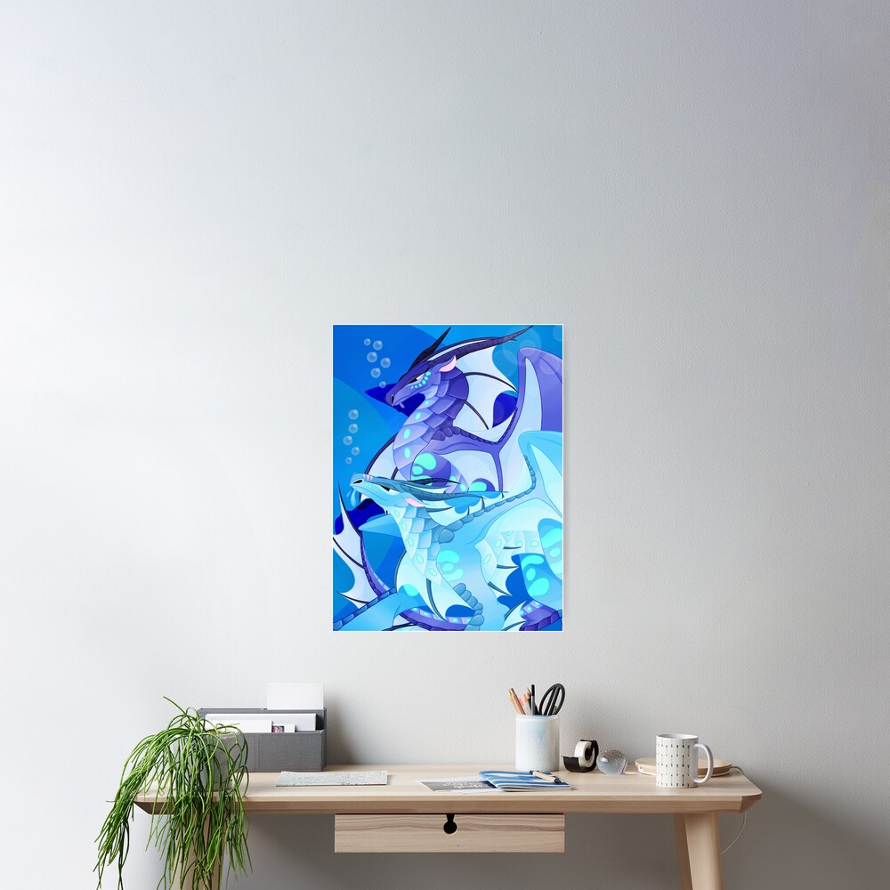 "Wings of Fire - Tsunami & Riptide" Poster for Sale by giratina13 ...