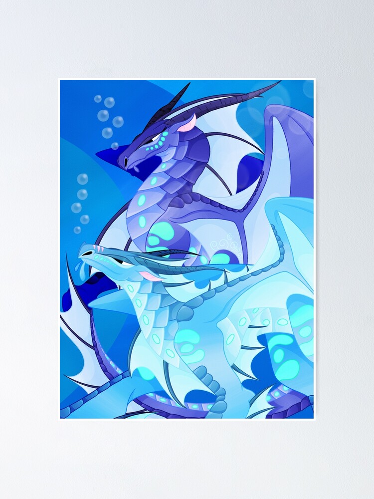 "Wings of Fire - Tsunami & Riptide" Poster for Sale by giratina13 ...