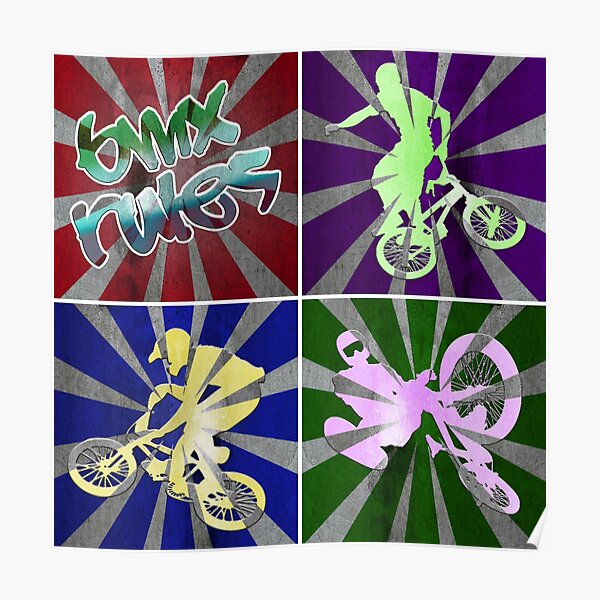 "BMX Rules" Poster by RicardoPeragua | Redbubble