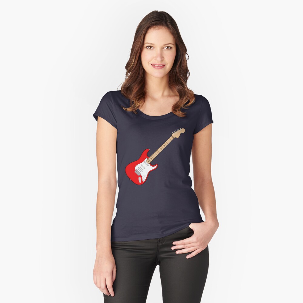"Red Electric Guitar " Sticker for Sale by ArcticJungle | Redbubble