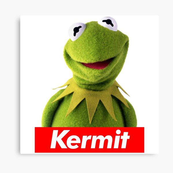 Supreme Kermit Canvas Prints | Redbubble